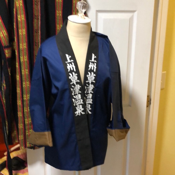 Kimonos & Yukatas | Vintage Japanese Hapi Kusatsu Jacket Robe Small ...